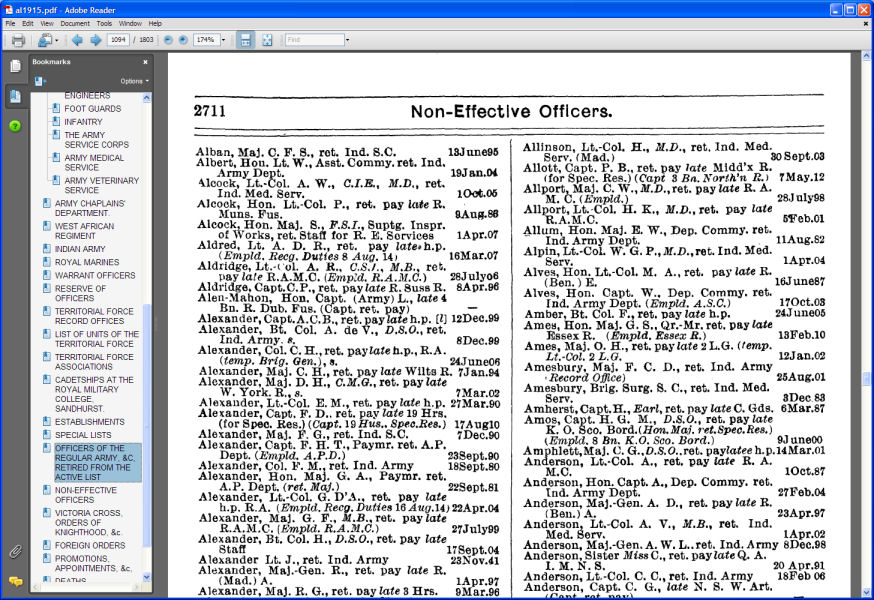 British Army List 1915 WW1 british-army-list-1915-ww1